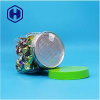 China Airtight Square PET Plastic Jar 650ml 22oz with Screw Lid for Food Candy Cookies for sale