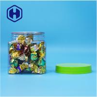 China Airtight PET Plastic Square Transparent Jar 650ml Food Grade Screw Lid for Candy Cookies for sale