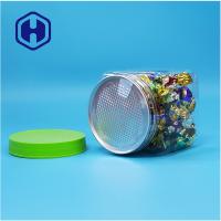 China Airtight PET Plastic Square Transparent Jar 650ml Food Grade Screw Lid for Candy Cookies for sale