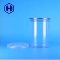 China Clear PET Plastic Cans 490ml 16oz Food Grade Airtight Leak Proof Storage for Candy Baked Goods for sale