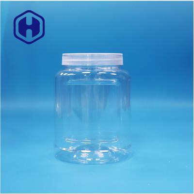 China Food Grade Tamper Proof Clear PET Plastic Jar 1200ml 87mm Neck for Nuts Candy Noodles for sale