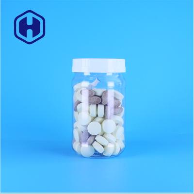 China 220ml Clear Food Grade PET Plastic Jar 56mm White Screw Cap for Salad Jam Packaging for sale