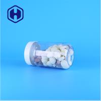 China 220ml Clear Food Grade PET Plastic Jar 56mm White Screw Cap for Salad Jam Packaging for sale