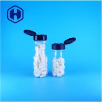 China Food Grade PET Plastic Spice Jar 100ml 180ml with Black Flip Top Cap for sale