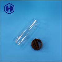 China Transparent PET Round Wide Mouth Spice Jars 500ml 62mm with Sifter and Cap for sale