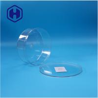 China BPA Free Clear PET Plastic Dried Fruit Pistachio Containers 550ml 140mm Flat Lids for sale