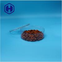 China BPA Free Clear PET Plastic Dried Fruit Pistachio Containers 550ml 140mm Flat Lids for sale