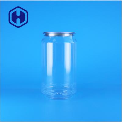China 330ml Food Grade PET Plastic Can with Easy Open Lid 59mm for Snacks and Baking for sale