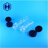 China Food Grade 100ml Clear PET Plastic Spice Jar with Sifting Lid for Pepper Powder for sale