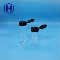 China Food Grade PET Plastic Spice Jar 100ml with Sifting Lid Transparent Clear for sale