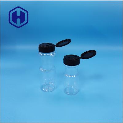 China 40 mm Flip Top Shaker PET Jar For Seasoning Powder Dried Herbs And Spice Mixes for sale