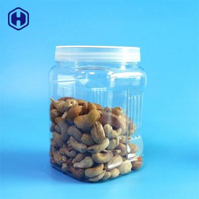 China 720ml 24oz BPA Free Square Plastic Grip Jar with PP Screw Lid for Food Packaging for sale