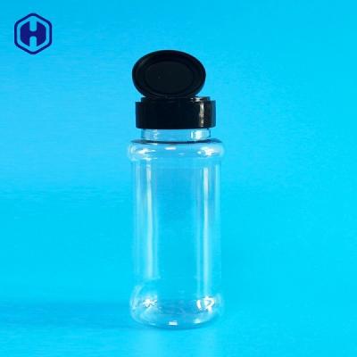 China BPA Free 110ml PET Plastic Spice Jar with Flip Top Lid - 46mm Diameter Food Grade Container for sale