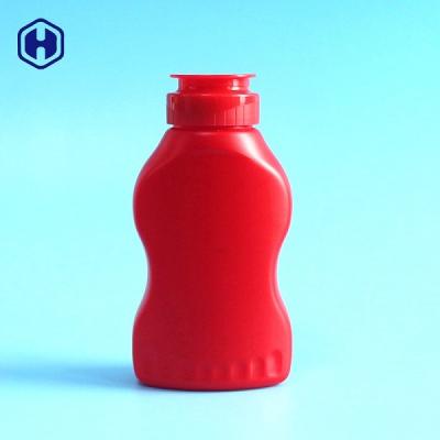 China Red High Barrier EVOH Plastic Squeeze Bottle 210ml 220g with Silica Gel PP Flip Top for Food Packaging for sale