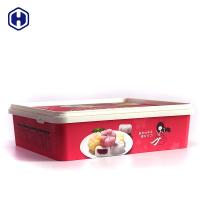 China Food Grade IML Plastic Container 2600ml 253x213x69mm for Candy Nuts Cake Packaging for sale