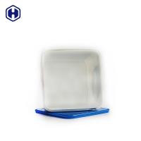 China 3000ml Single Handle Square Plastic IML Container with Lid - 195x195x125mm Food Grade PP Biscuit Tub for sale