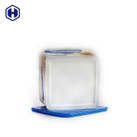 China 3000ml Single Handle Square Plastic IML Container with Lid - 195x195x125mm Food Grade PP Biscuit Tub for sale