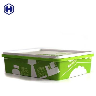 China 2600ml Square Plastic Food Storage Containers with IML Technology - FDA & SGS Certified Eco-Friendly PP Cookie Box for sale