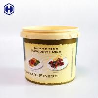 China 2500ml Round IML Plastic Food Bucket with Lid - ø171.5×145mm PP Hot Food Container with Custom Printing for sale