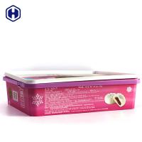 China 450g PP Plastic IML Pastry Box 257x213x69mm with Custom Labeling for Moon Cakes and Bakery Products for sale