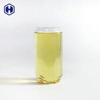 China Clear PET Plastic Soda Cans 350ml 12oz with 66mm Diameter for Carbonated Beverage Packaging for sale