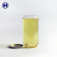 China Clear PET Plastic Soda Cans 350ml 12oz with 66mm Diameter for Carbonated Beverage Packaging for sale