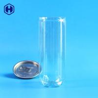China 8oz 250ml Clear PET Plastic Soda Can with 53mm Diameter - Leak-Proof Airtight Carbonated Beverage Container for sale