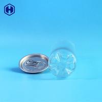 China 8oz 250ml Clear PET Plastic Soda Can with 53mm Diameter - Leak-Proof Airtight Carbonated Beverage Container for sale