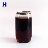 China 10oz 310ml Transparent PET Plastic Soda Cans - 64mm Diameter Food Grade Beverage Containers for sale