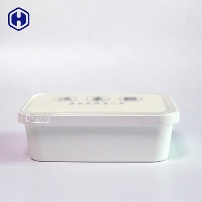 China 750ml 25oz IML Plastic Food Containers for Hot Food - Square PP Box with Custom Labeling for sale
