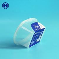 China 520ml Oval IML Plastic Container with PP Lid for Yogurt & Chocolate - 152x105x60mm Food Grade for sale