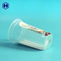 China 380ml 12oz IML Plastic PP Container for Juice Packaging - 84.5mm Diameter Round Clear Design with Customizable Options for sale