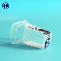 China 440ml 15oz Square IML Plastic Juice Container - Hot Filling, Microwavable, Leak-Proof Food Packaging for sale