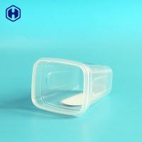 China 440ml 15oz Square IML Plastic Juice Container - Hot Filling, Microwavable, Leak-Proof Food Packaging for sale