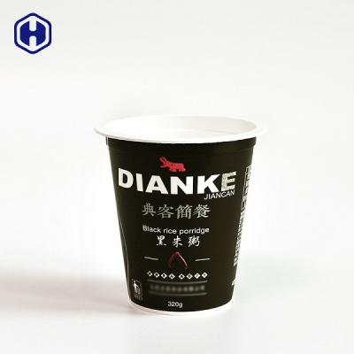 China 11oz 330ml Round IML Plastic Soup Cup - PP High Temperature Sterilization Containers with Custom Printing for sale