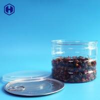 China Clear Plastic Cans 1080ml 34OZ Round PET Food Grade Airtight Leak Proof for sale