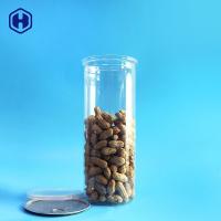 China Clear Plastic Cylinder Cans 1580ml PET Food Grade Empty Leak Proof Airtight Container for sale