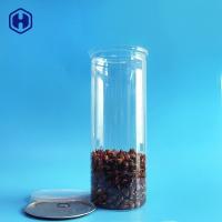 China Clear Plastic Cylinder Cans 1580ml PET Food Grade Empty Leak Proof Airtight Container for sale