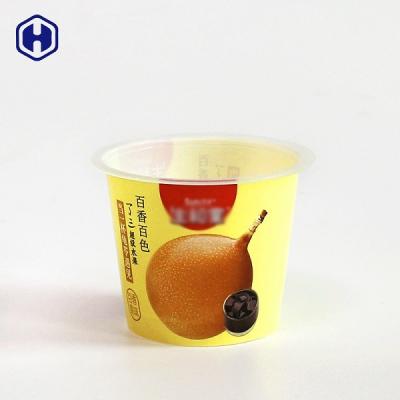 China 120ml 3oz IML Fruit Juice Cup with Foil Top - ø71.2mm PP Plastic Leak-Proof Container for sale