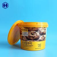 China Recyclable IML Plastic Bucket 3000ml 100oz Food Grade PP Container with Single Handle for Cookies Packaging for sale