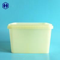 China Recycled PP IML Square Tubs 2800ML 94OZ Food Grade Plastic Buckets with Customizable Dimensions for sale