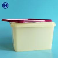 China Recycled PP IML Square Tubs 2800ML 94OZ Food Grade Plastic Buckets with Customizable Dimensions for sale