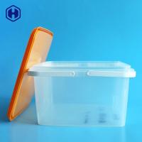 China Custom IML Plastic Food Tubs 3200ml Capacity with High-Resolution Printing - Square Design 205×205×115mm for sale