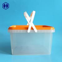 China Custom IML Plastic Food Tubs 3200ml Capacity with High-Resolution Printing - Square Design 205×205×115mm for sale