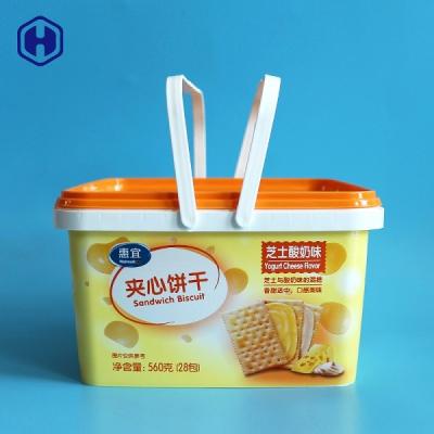 China IML Plastic Tubs 3200ml for Cookies & Biscuits Packaging - Food Grade PP with Custom Sizes for sale