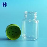 China PET Clear Plastic Spice Jar 4OZ 120ML with Six-Hole Lid - Food Grade Airtight Container for Kitchen Use for sale
