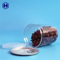 China 500ml 16OZ Clear PET Plastic Cans - 84mm Diameter Cylindrical Food Containers for Snacks & Candies for sale