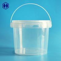 China 1.5L IML Plastic Bucket with Lid for Butter Biscuits - ø163mm × 130mm Food Grade PP Container for sale