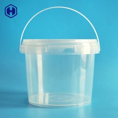 China 1.5L IML Plastic Bucket with Lid for Butter Biscuits - ø163mm × 130mm Food Grade PP Container for sale