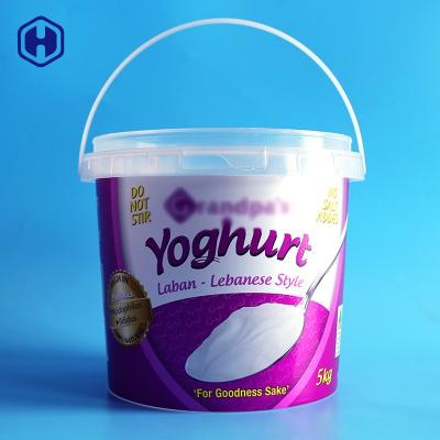 China 5L Food Grade PP IML Bucket with 224mm Diameter - Microwavable Heat Resistant Container for sale
